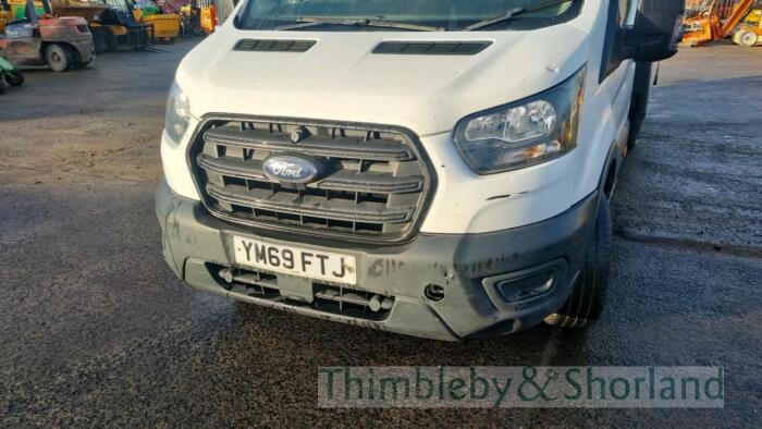 Ford Transit diesel dropside lorry (2020), registration NO:YM69 FTJ ...