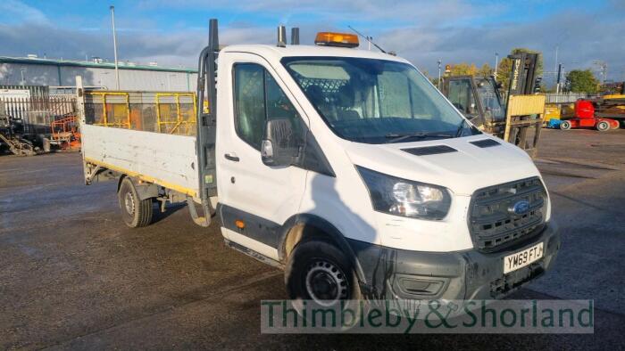 Ford Transit diesel dropside lorry (2020), registration NO:YM69 FTJ ...